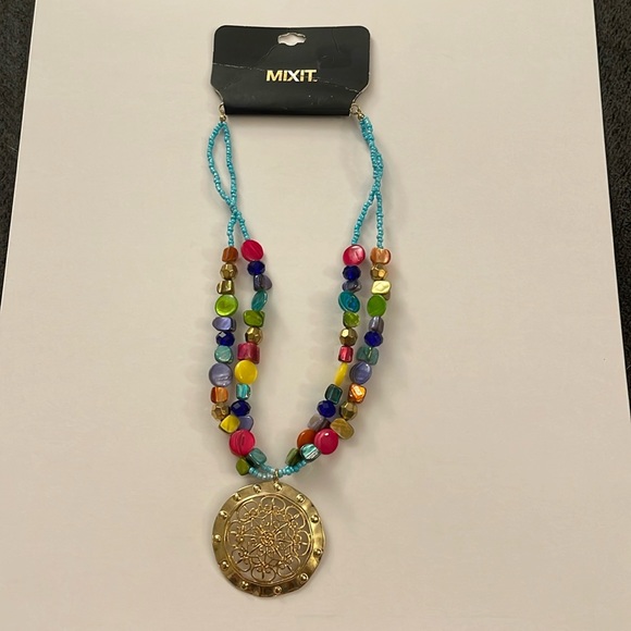 Mixit | Jewelry | New Mixit Colorful Beaded Necklace C7 | Poshmark